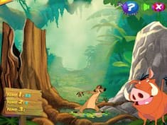 TIMON AND PUMBA GRUB RIDIN jeu en ligne | Jeux POMU