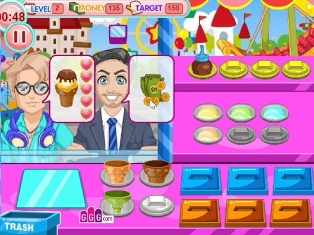 EMILY'S ICE CREAM SHOP jeu en ligne | Jeux POMU