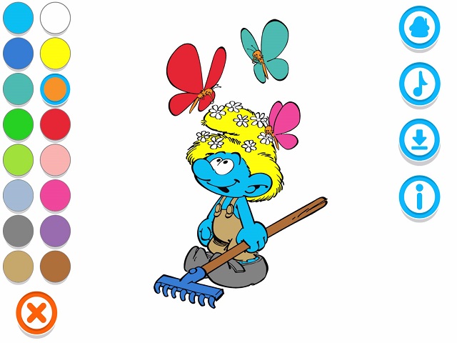 SMURFY COLORING jeu en ligne | Jeux POMU